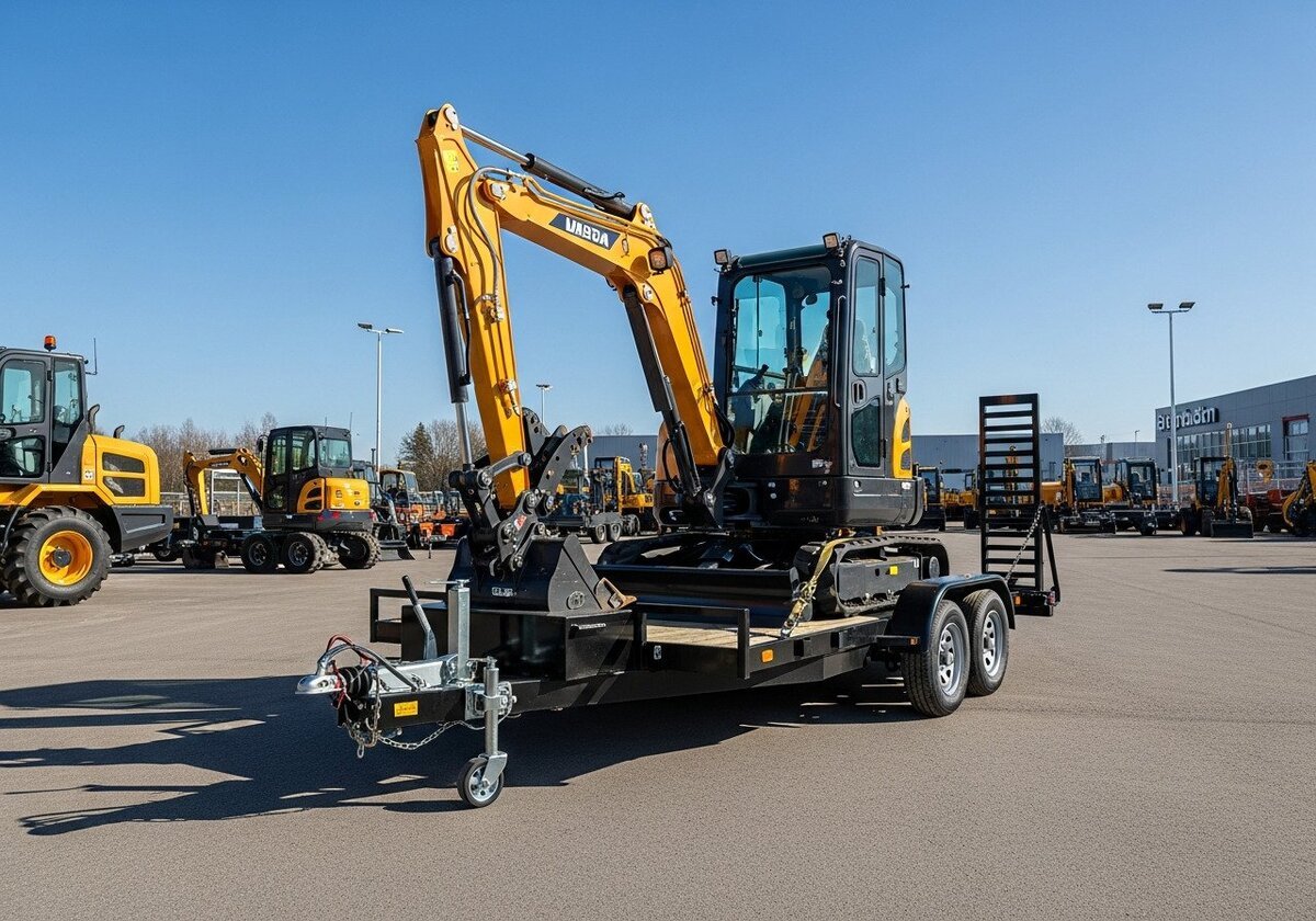 Mini Excavator Trailers Usage - Secure Transportation