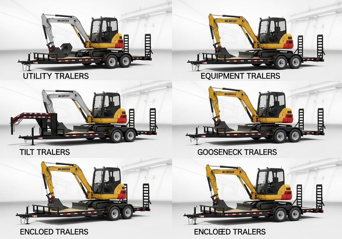 Mini Excavator Trailers Usage - Secure Transportation